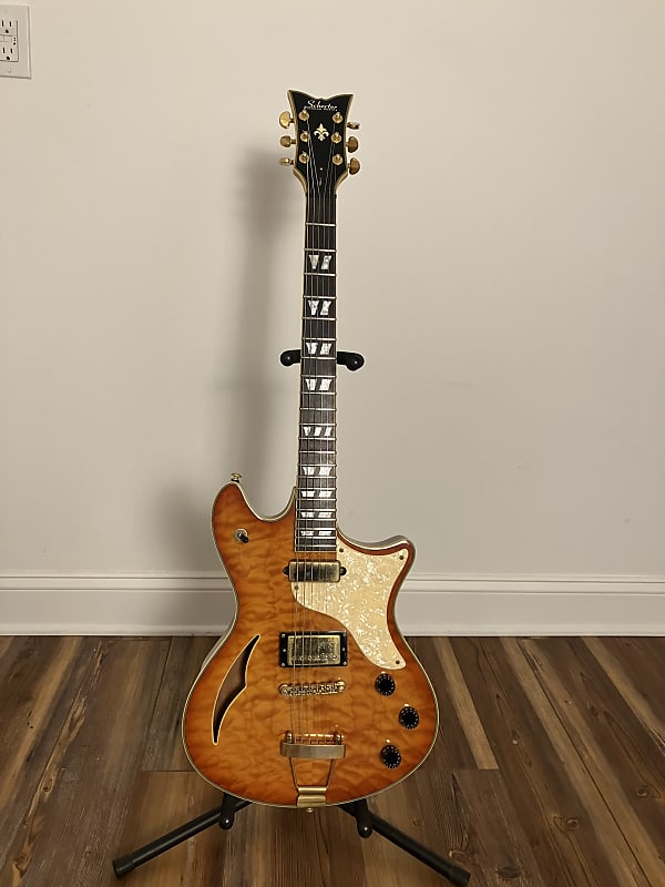 Schecter TSH-1 early 00s - Amber burst | Reverb