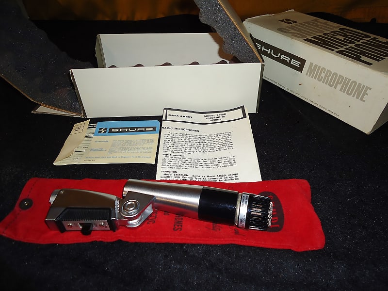 VINTAGE 1950's-60's SHURE 545S UNIDYNE III DYNAMIC MICROPHONE | Reverb