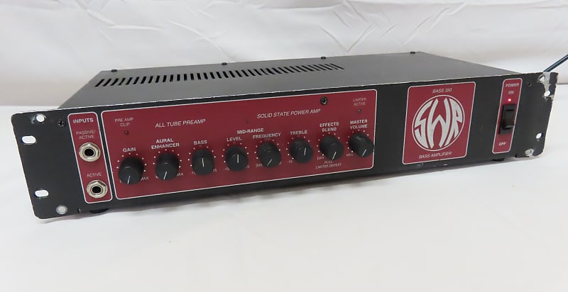 SWR Bass 350 Rack Mount Amplifier Head - Redface 350 Watt | Reverb