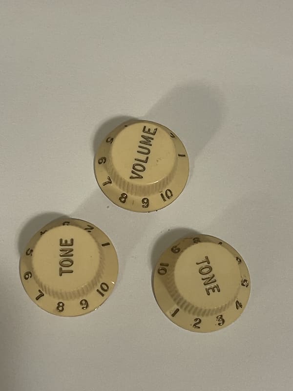 Aged Fender Stratocaster knobs | Reverb
