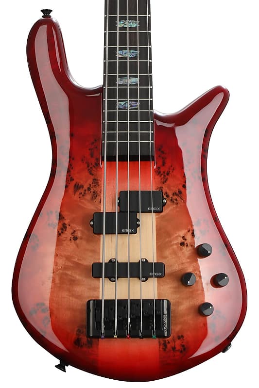 Spector Euro 5 CST Electric Bass Guitar - Natural Red Burst | Reverb