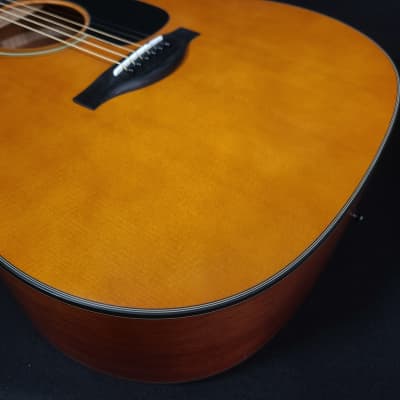 Yamaha FG3 Red Label Dreadnought Acoustic Guitar w/Softshell | Reverb