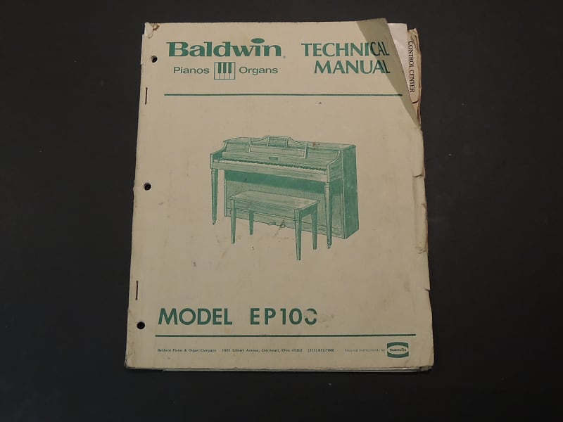 Baldwin Model EP100 Technical Manual [Three Wave Music] | Reverb