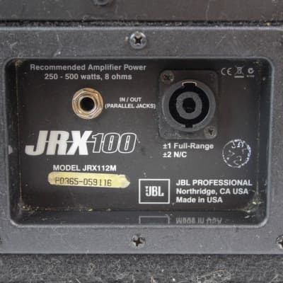 JBL JRX100 Series JRX112M Speakers/Monitors | Reverb