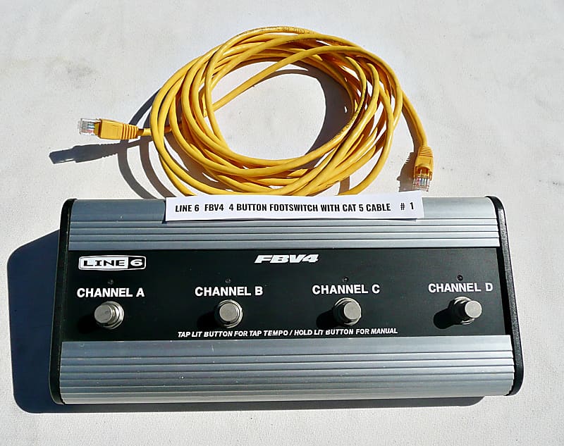 Line 6 FBV4 4 Button Foot Controller with Cat 5 Controller | Reverb