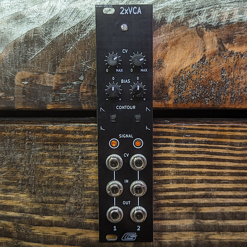 G-Storm Electro 2xVCA r3 Eurorack Dual VCA BA662f - Black | Reverb