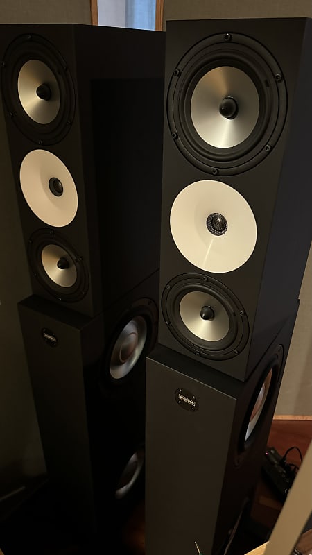 Amphion BaseTwo25 Two18 Pair with Amp 1200 Amp 700 - Complete | Reverb