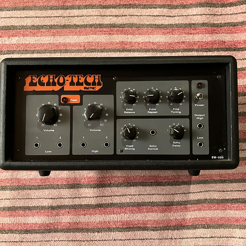 Univox Echo Tech EM-200 Echo Delay Unit Vintage 70's | Reverb