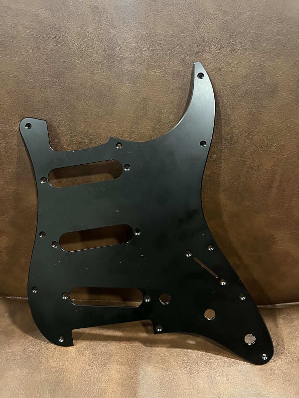 Aluminum Anodized pickguard for Stratocaster Strat - Black | Reverb