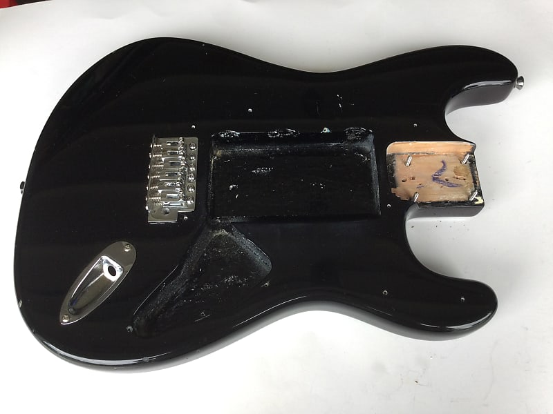 SQUIER BULLET STRAT FULL BODY BLACK 1995 1996 | Reverb