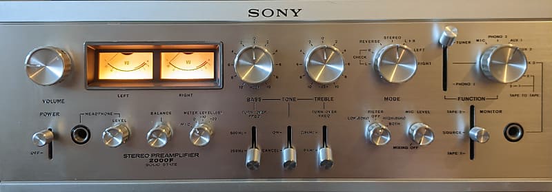 Sony TA-2000F 1970s Home Audio Pre-Amplifier | Reverb