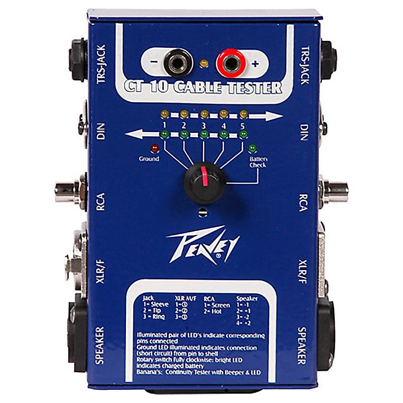 Peavey CT-10 Continuity or Ground Multi Plug Cable Tester | Reverb