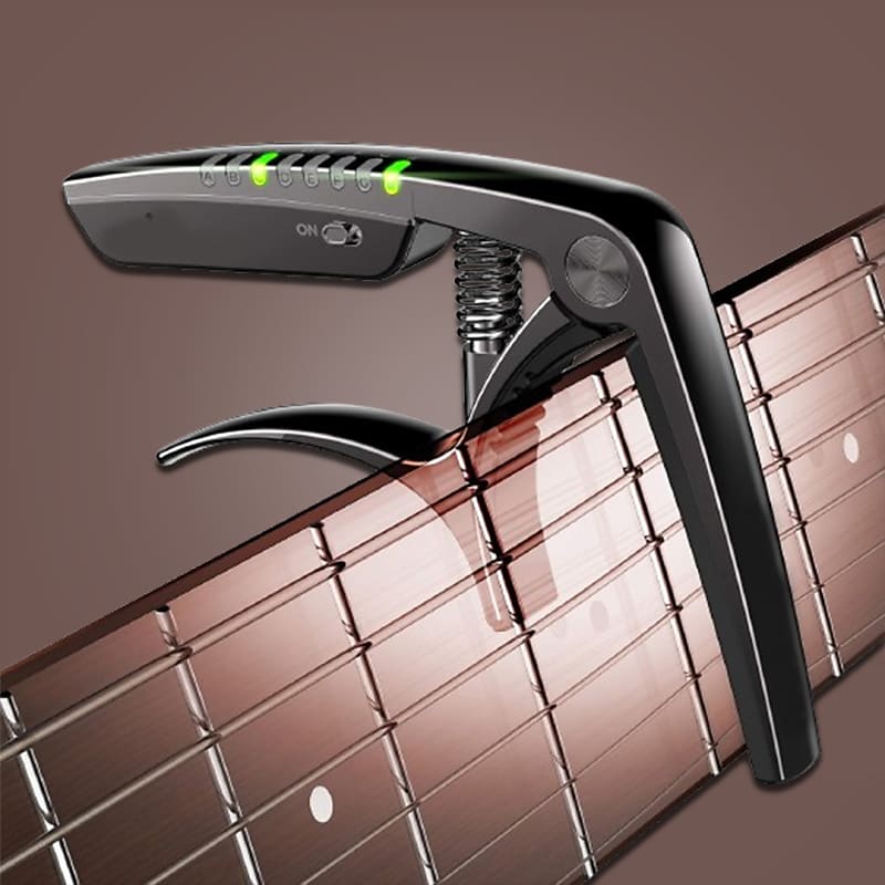 Acoustic Guitar Capo-Tuner | 2 In 1 Equipment | Precise and | Reverb