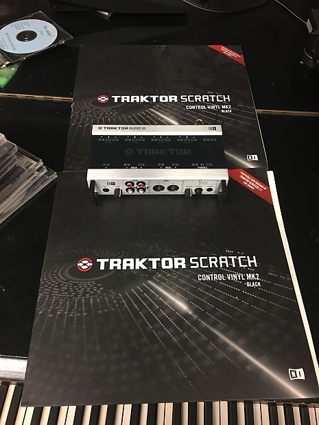 Native Instruments Traktor Audio 10 w/ 2 Control Vinyls | Reverb