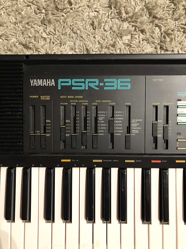 Yamaha PSR 36 FM Stereo keyboard/synthesizer 1988 - Black | Reverb