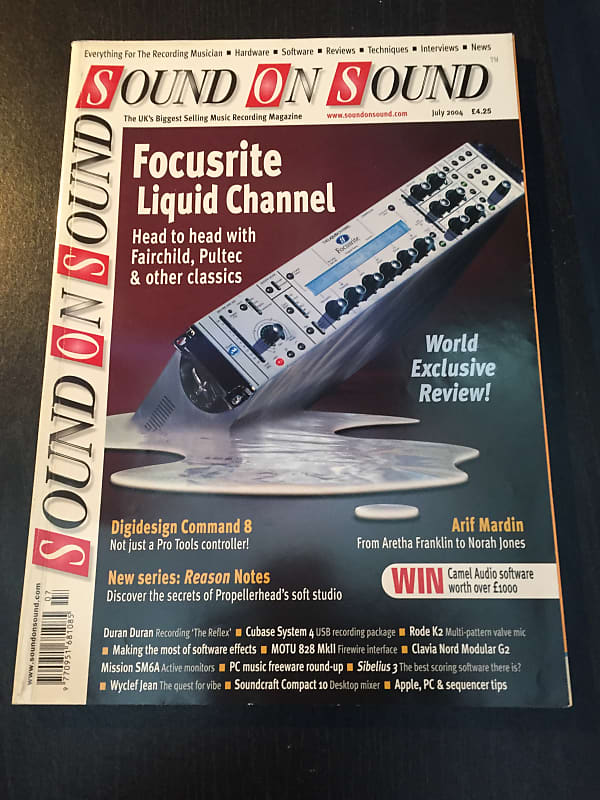 Sound on sound magazine Sound on sound July 2004 | Reverb UK