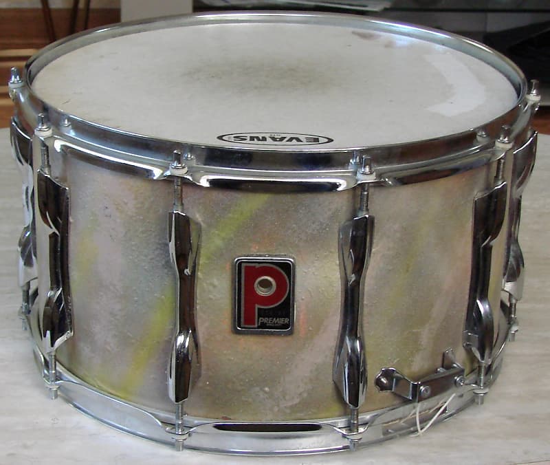Vintage Premier Snare Drum 8”x14” Custom Painted | Reverb
