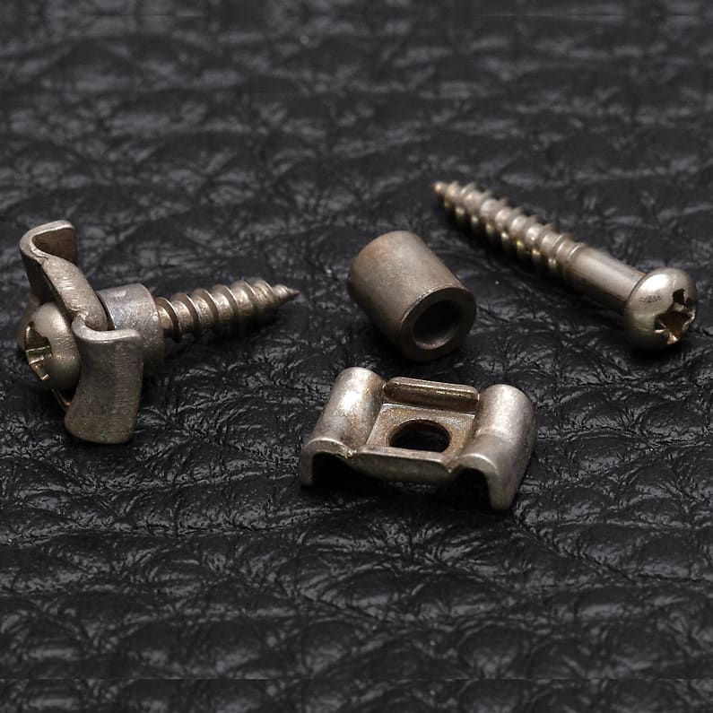 Gotoh Relic'd Vintage Strat String Guides (Aged Nickel) | Reverb