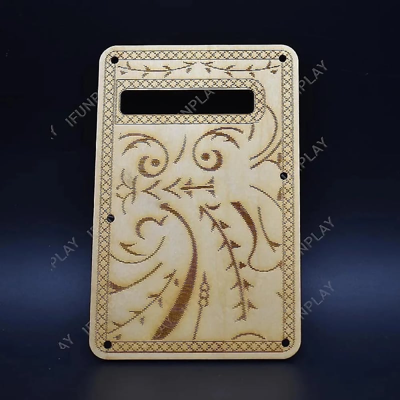 Custom Maple Wood Stratocaster Strat Style Guitar Back Plate | Reverb