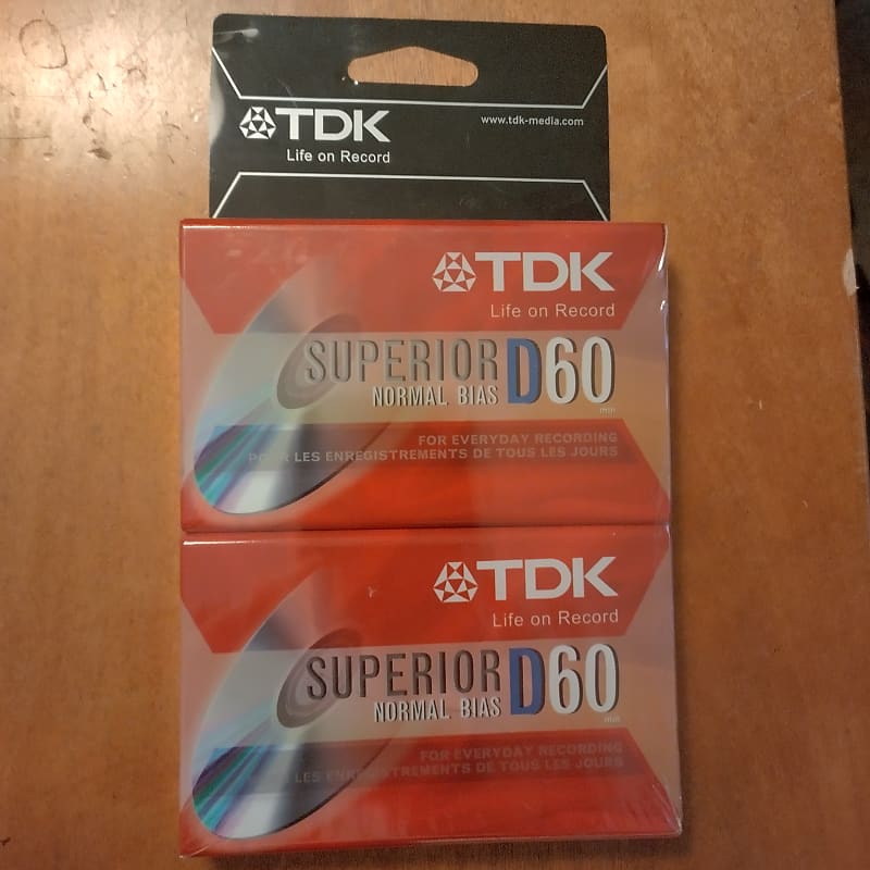 TDK D60 Type I Normal Bias Cassette Tapes - 4 tapes in sealed | Reverb