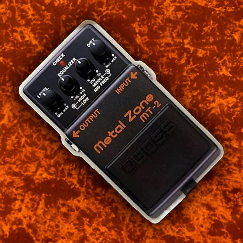 BOSS METAL ZONE MT-2 STICKER INSANELY RARE LIMITED EDITION | Reverb