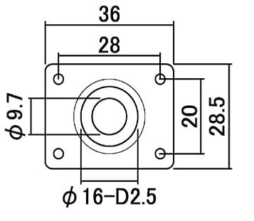 HOSCO JP-20C jack panel, chrome | Reverb