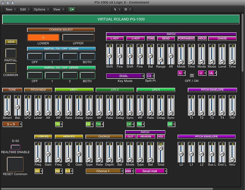 Virtual PG-1000 editor / programmer - Roland D-50 / D-550 - | Reverb