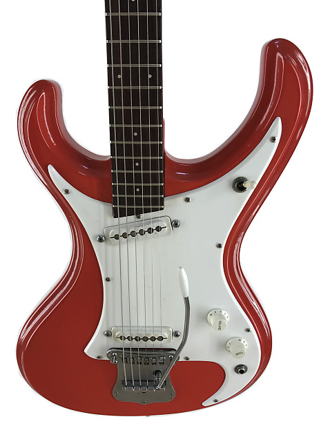 Guyatone LG-150T, “Mosrite” Offset, Red, 1967-68 Vintage, | Reverb