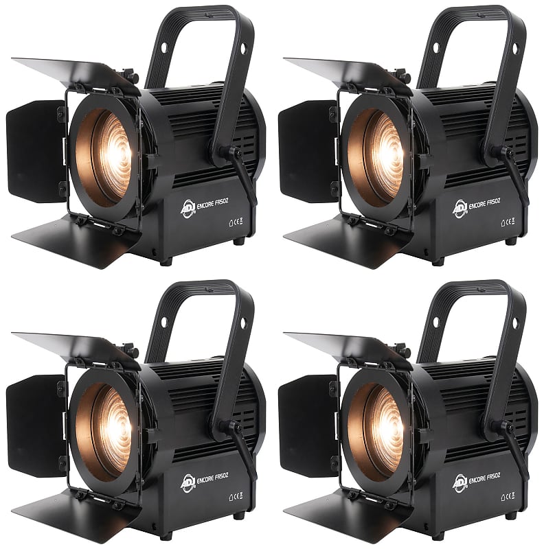 (4) American DJ ADJ ENCORE FR50Z 50 Watt WW DMX Fresnel Beam | Reverb