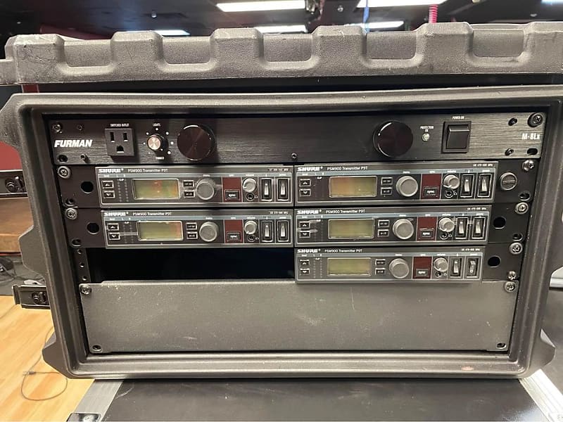 (4) Shure PSM 900 IEM with Rack and Power Conditioner | Reverb