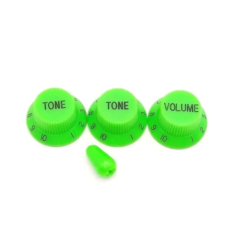 Green Volume Tone Guitar Stratocaster Strat Style knobs | Reverb UK