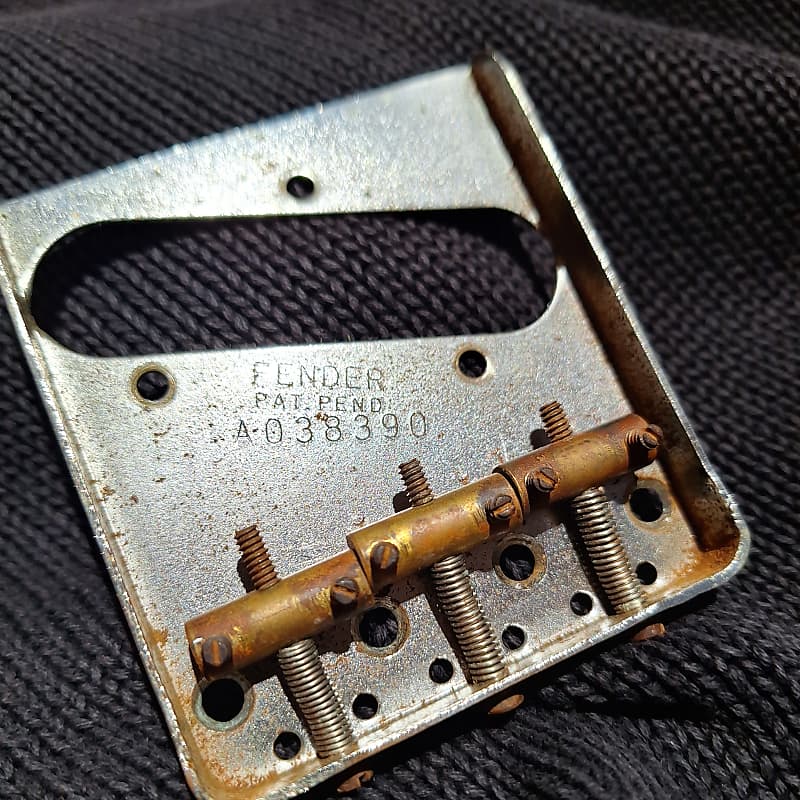 Fender MIJ Telecaster Bridge with Saddles | Reverb