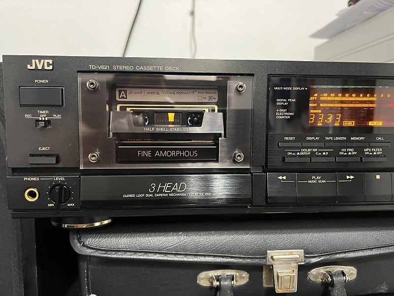 Jvc Td-v621 3-head Dual Capstan Stereo Single Cassette Deck | Reverb