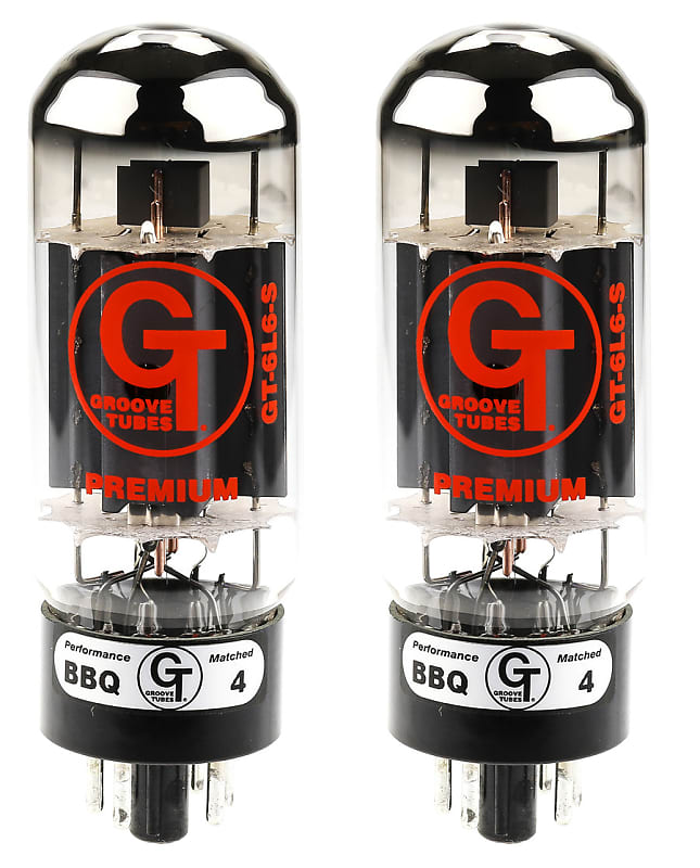 Groove Tubes GT-6L6-S Medium Duet, Matched Pair, Biased | Reverb