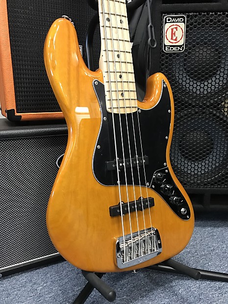 G&L JB-5 USA 5 String Jazz Bass Honey Premier Finish Empress | Reverb