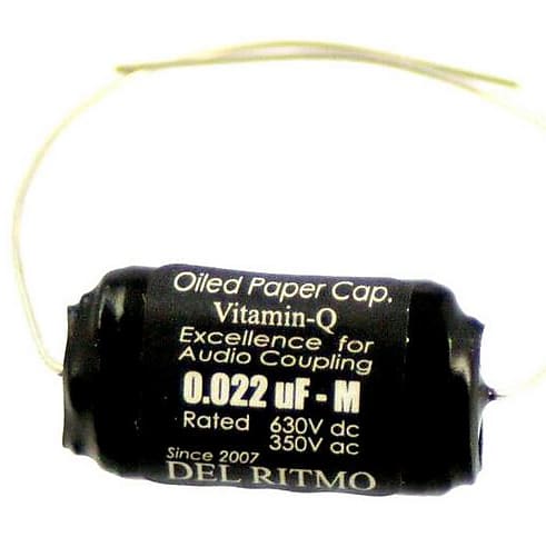 Black Candy Vitamin Q .022uF 630V Paper in Oil Tone Capacitor | Reverb