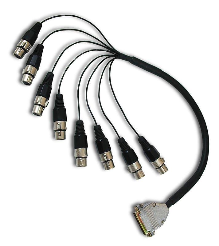 DB25 to 8 Channel XLR Male Analog Audio Cable - DB25(male) to | Reverb