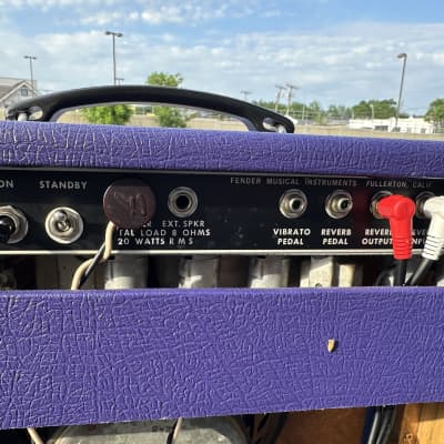 1978 Fender Deluxe Reverb Export Model - Purple Tolex | Reverb