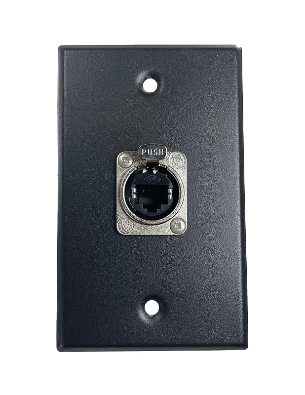 PROCRAFT SPL-1RJ45-BK 1 Gang Black Wall Plate Loaded w/ 1) | Reverb
