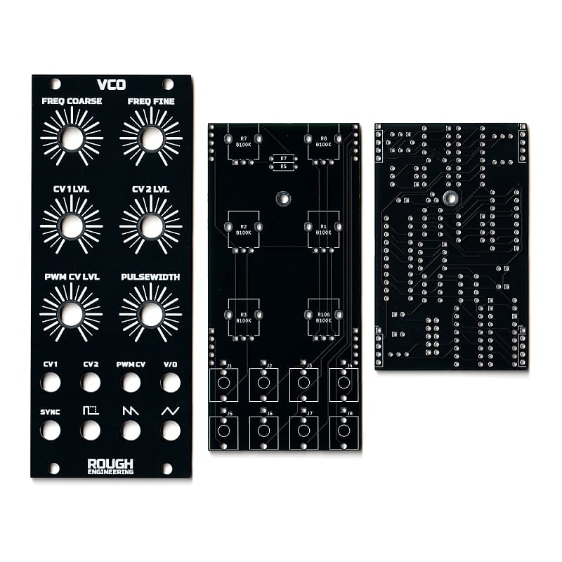 Rough Engineering VCO Eurorack Module 10hp Black Panel + | Reverb