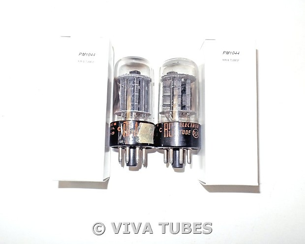 NOS Matched Pair RCA USA 6EM7 [=6EA7] Black Plate Vacuum | Reverb