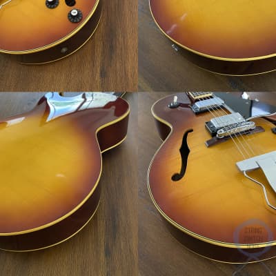 Greco ES175, Full Hollow Body, Sunburst, 1974 Vintage, Hard | Reverb
