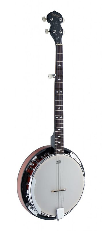 Stagg 5 String Western Banjo Deluxe W Wood Pot Reverb