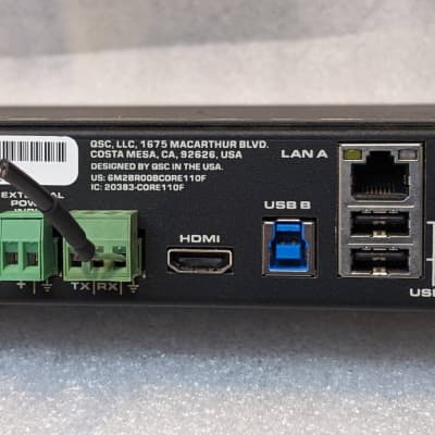 QSC Q-Sys Core 110f - Programmable Network Audio Processor | Reverb