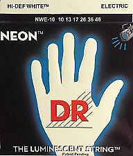 DR Neon NWA-10 white coated acoustic guitar strings 10-48 | Reverb
