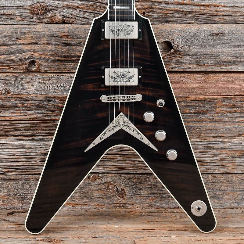 Dean 30th Anniversary V Trans Black 2007 (s376) | Reverb