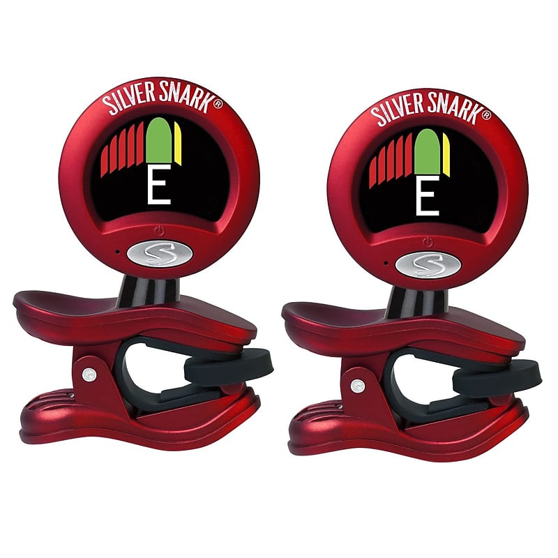 Snark Guitar Instrument Tuner Red Silver Clip On All | Reverb