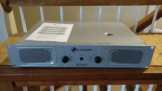 Crown X2000 Power Amp 2015 | Reverb