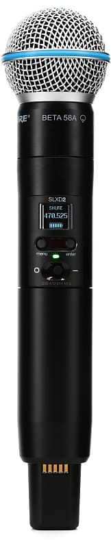 Shure SLXD2/B58 Wireless Handheld Microphone Transmitter - | Reverb