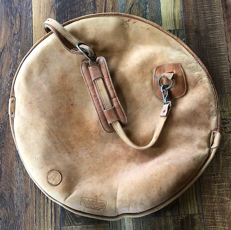 Ms. Perc San Francisco Vintage 20" Suede Leather Cymbal Bag - | Reverb